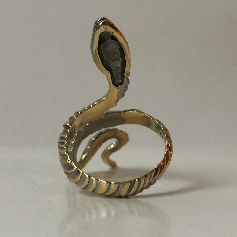 Slither Ring Statement Ring Snake Ring Antiqued Ring - Etsy