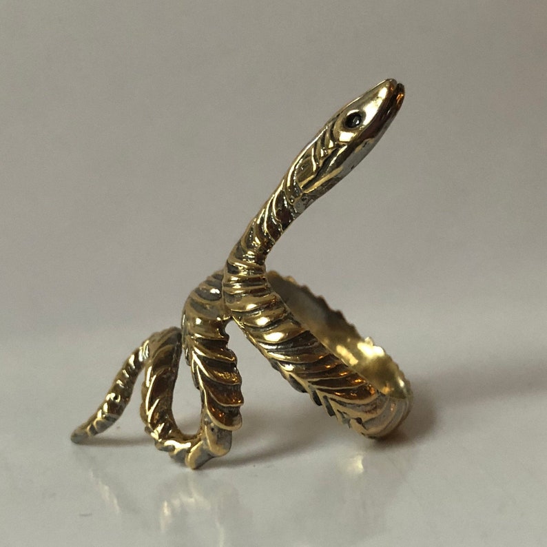 Slither Ring Statement Ring Snake Ring Antiqued Ring - Etsy