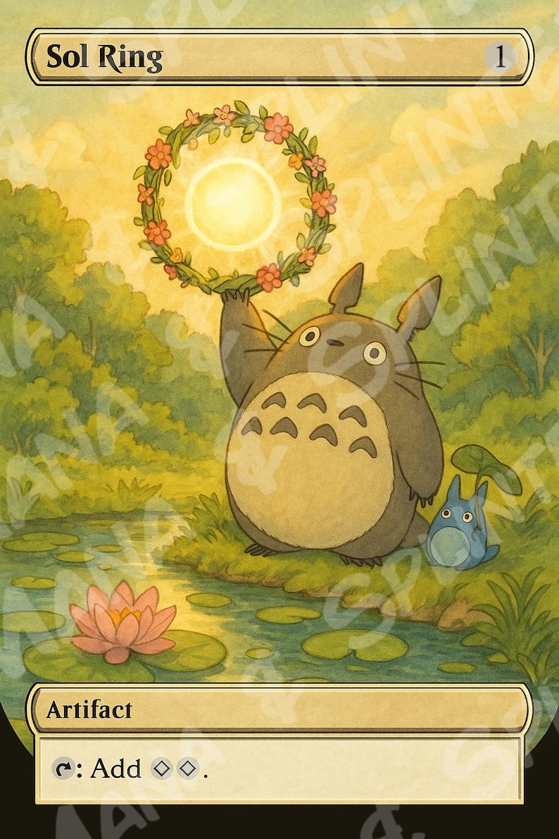 My Neighbor Totoro Sol Ring Proxy - Etsy
