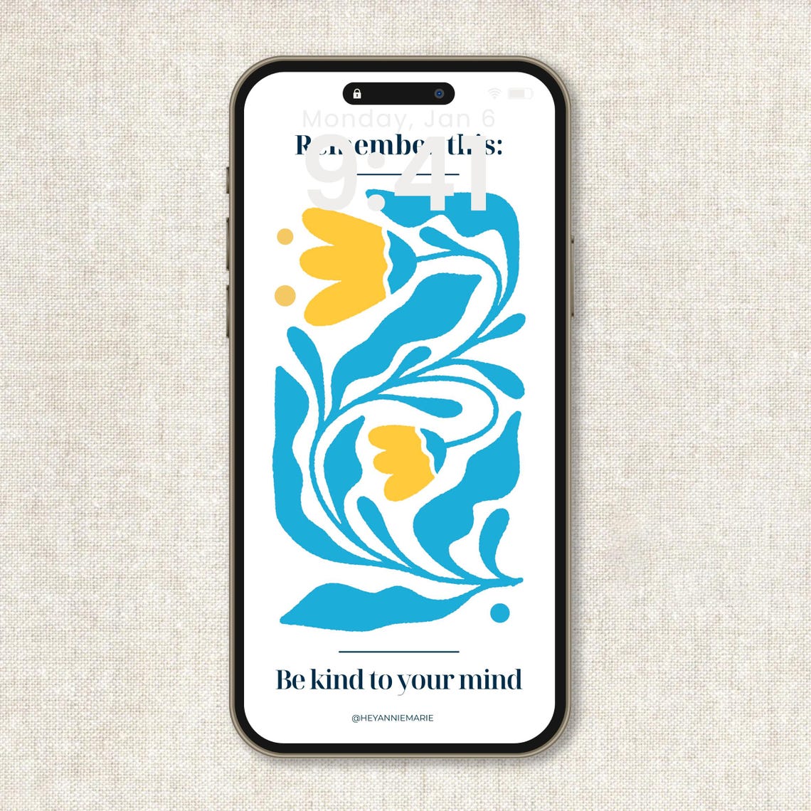 Floral Phone Wallpaper | iPhone & Android Background (digital Download ...