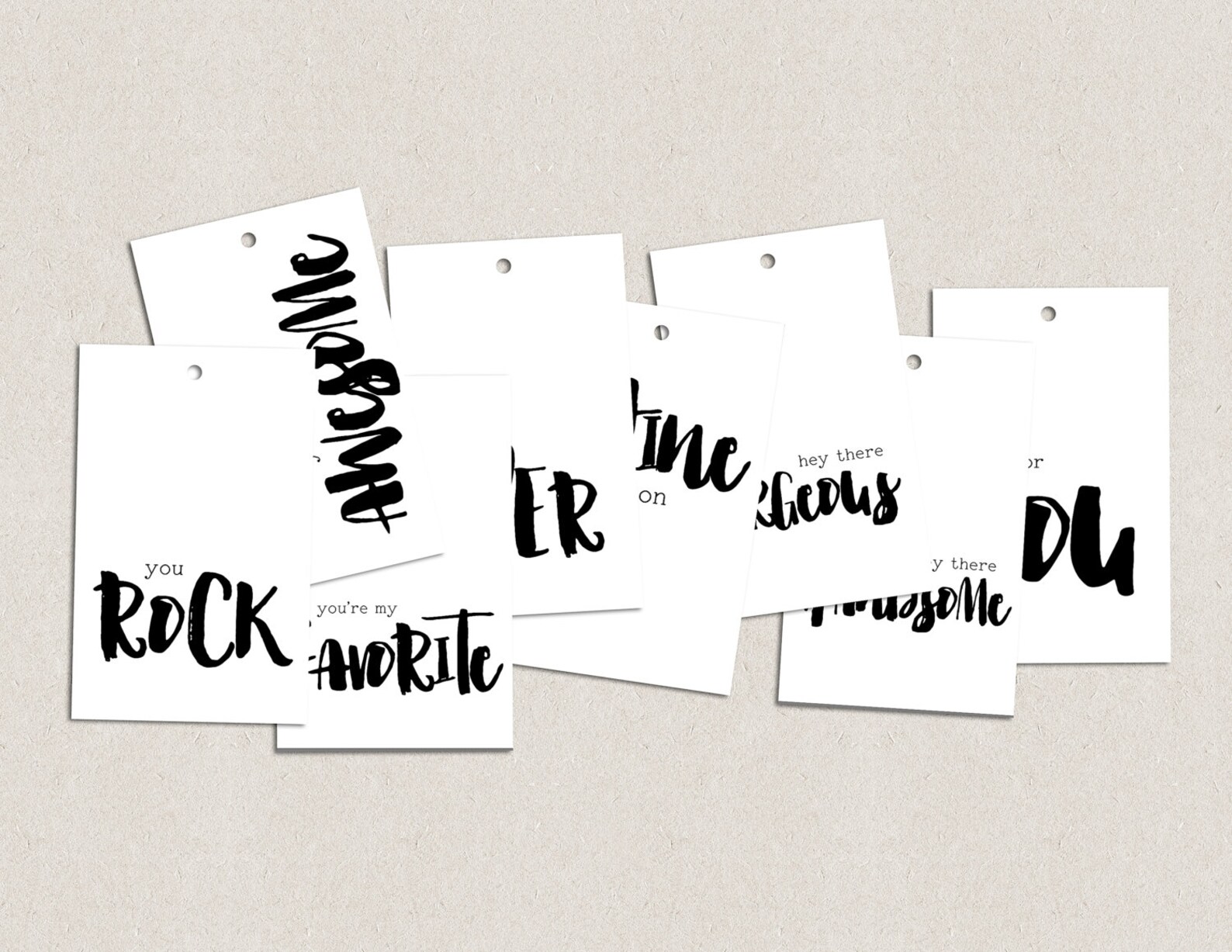 Printable Tags, Gift Tags, Printable. Quotes, Inspirational, Instant ...