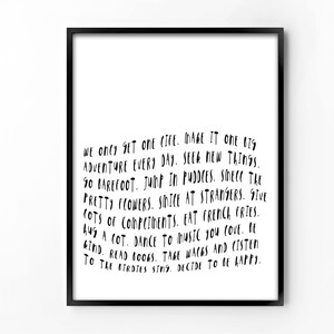 8x10 Wall Art Printable. Quotes, Inspirational, Wall Decor, Instant ...