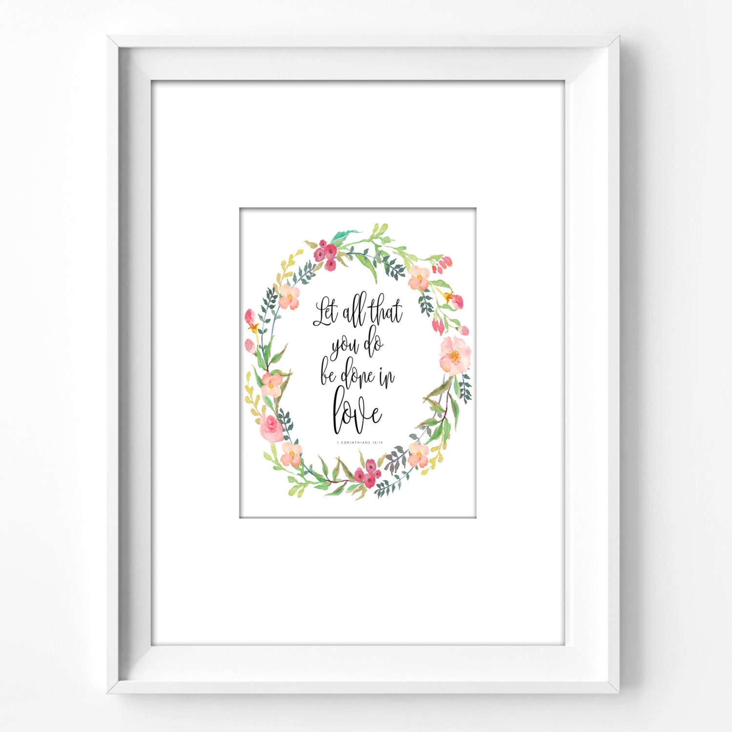 8x10 Wall Art Printable, Bible Verse, Christian Art, Scripture ...