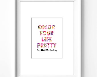 8x10 Wall Art Printable. Quotes Inspirational Wall Decor | Etsy