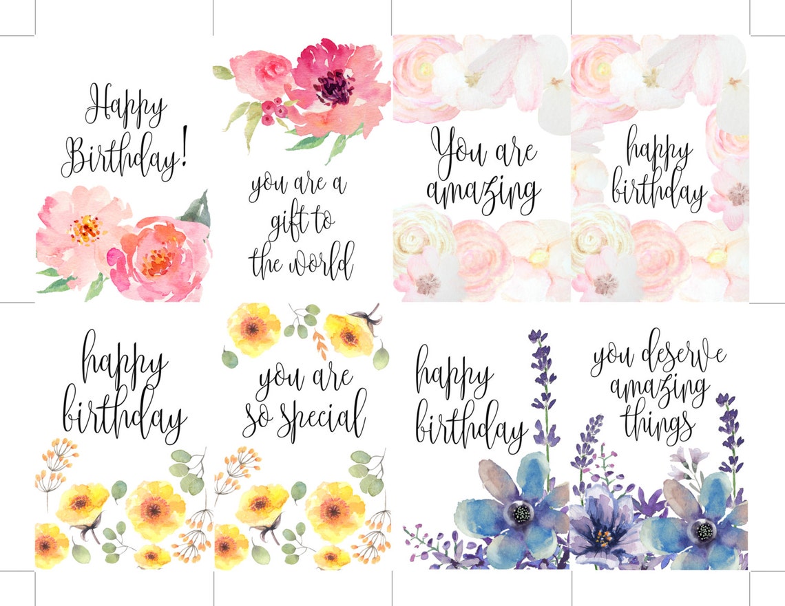 Printable Tags Gift Tags Printable. Quotes Inspirational | Etsy