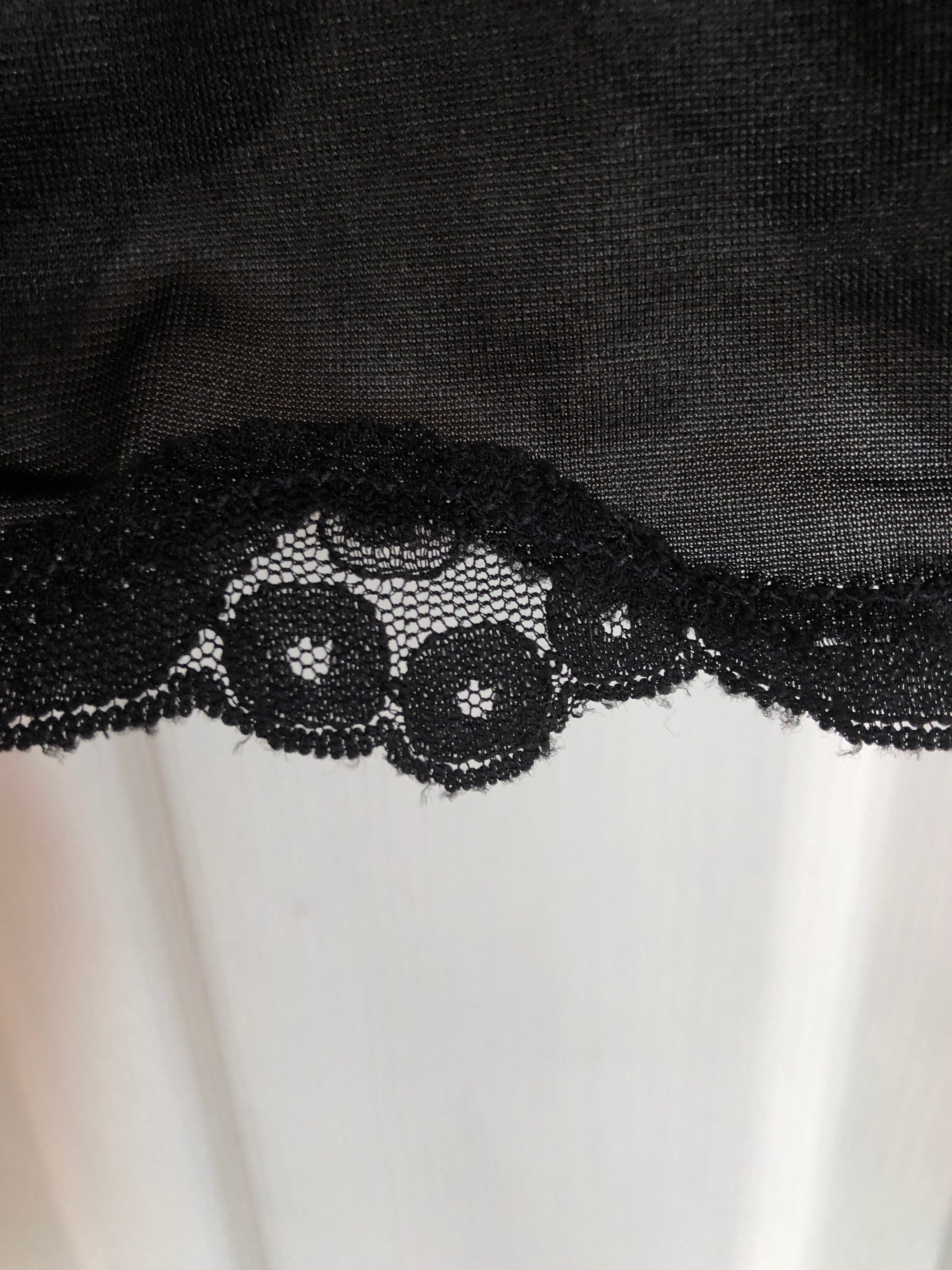 Vintage Patterned Black Lace Slip - Etsy
