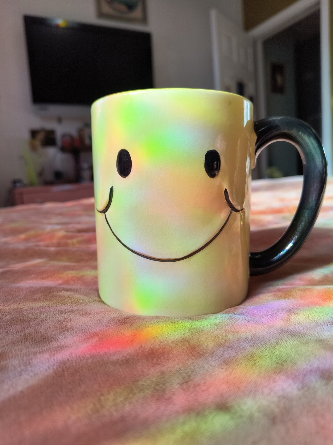 Vintage Happy Face Mug - Etsy