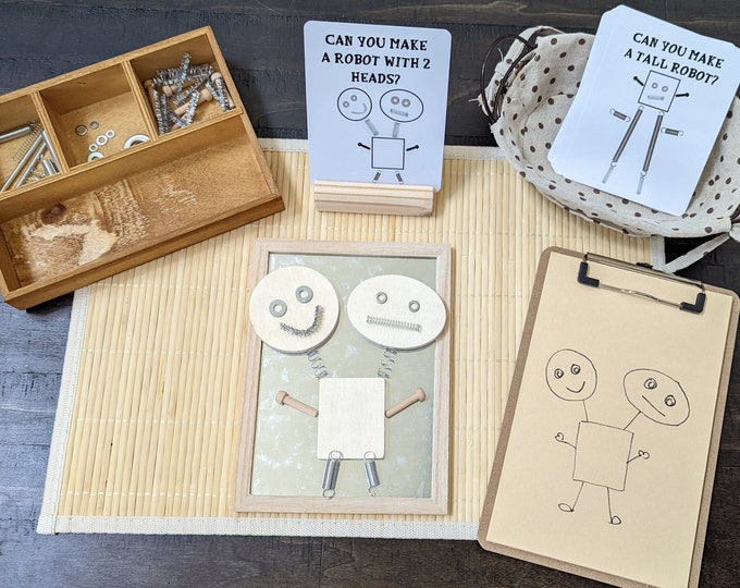 Loose Parts Robot Exploration, Build a Robot, Fine Motor Skills, Gift ...