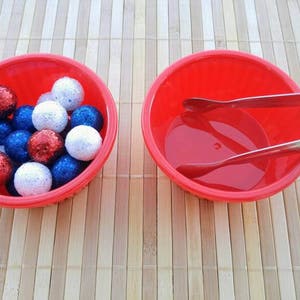 Fourth of July Tonging Activity, Fine Motor Skills, Montessori Work for ...