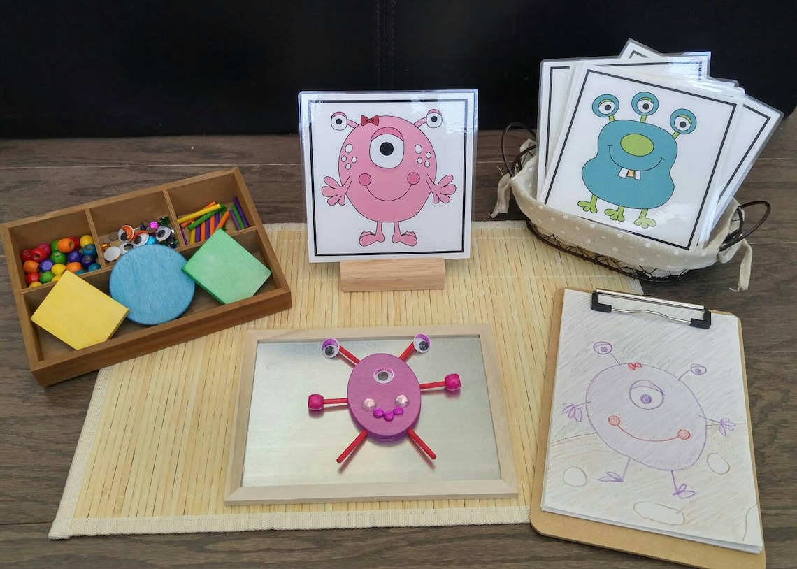 Loose Parts Monster/alien Exploration Fine Motor Skills Gift - Etsy