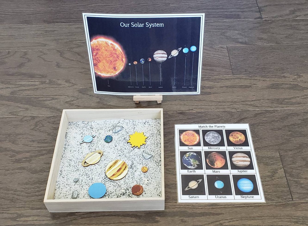 Solar System Sensory Bin: Montessori Planet Matching Activity - Etsy ...