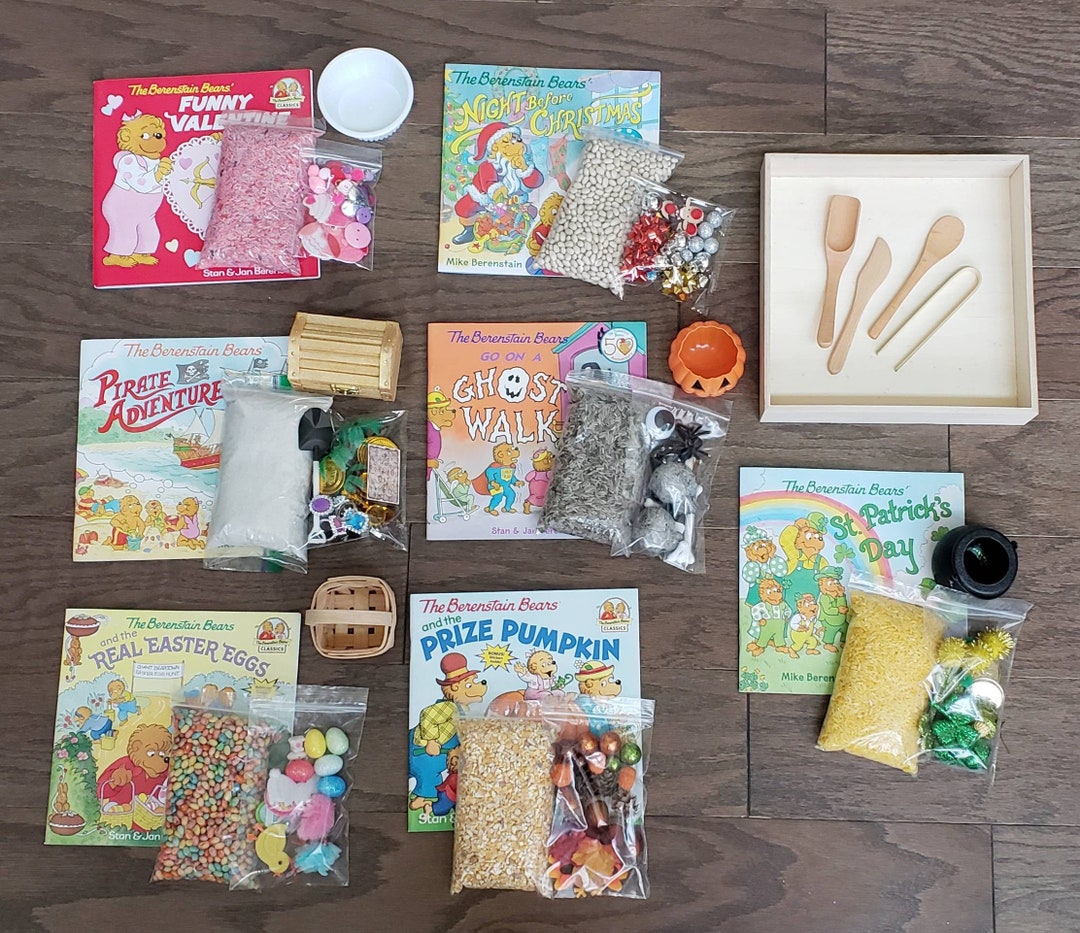Holiday Sensory Bin Set With Books: Fine Motor Skills Montessori Gift ...