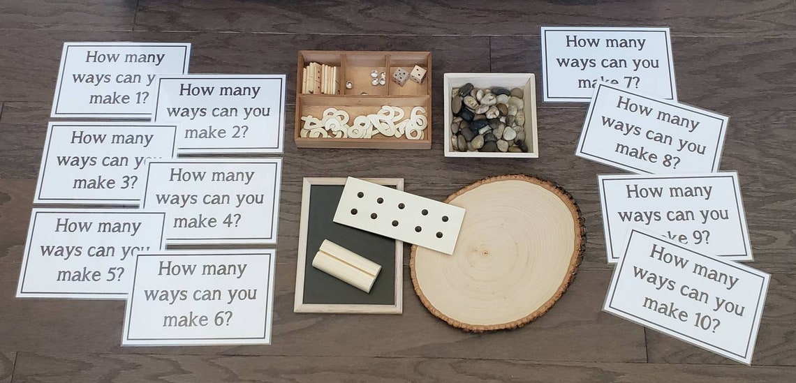 Loose Parts Number Exploration Math Activity Fine Motor - Etsy