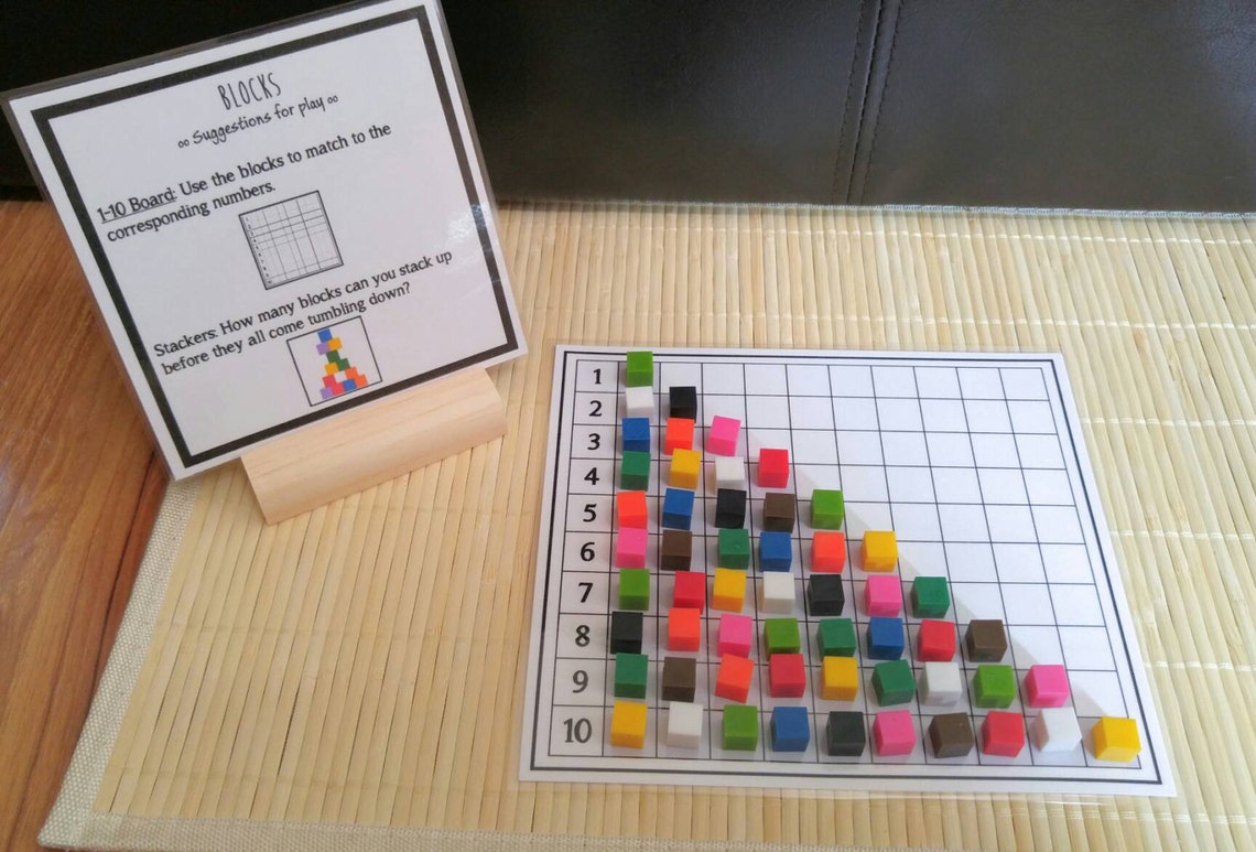 2 in 1 Blocks Busy Bag Math Busy Bag Game for Kids Fine - Etsy