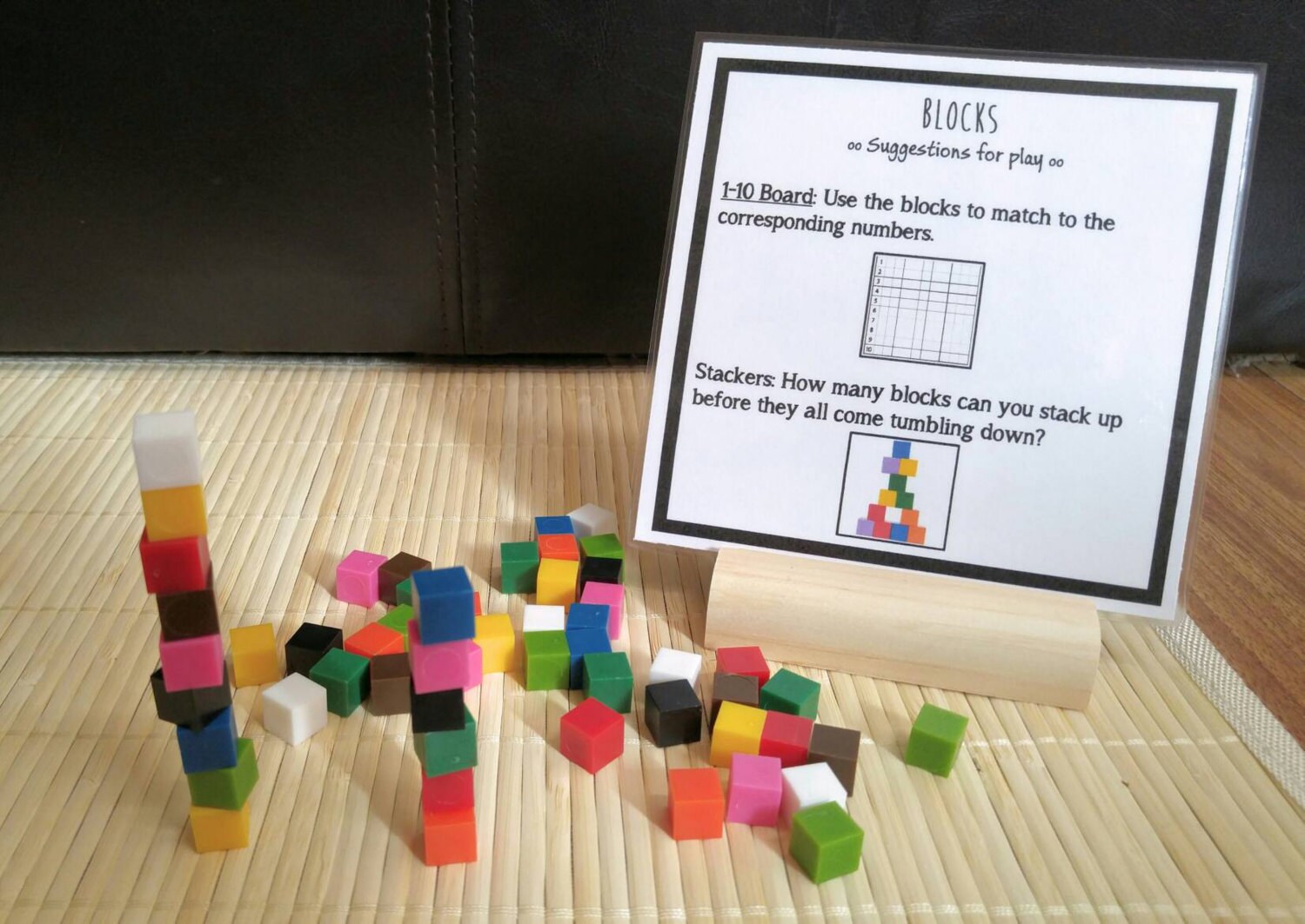 2 in 1 Blocks Busy Bag Math Busy Bag Game for Kids Fine - Etsy