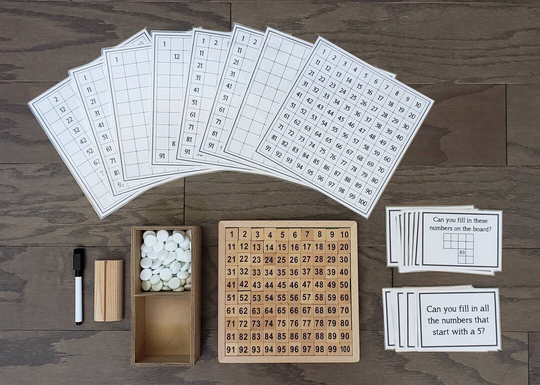 100 Board Exploration Math Activity Even/odd 1-100 Gift - Etsy