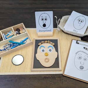 Loose Parts Feelings/emotions Activity Set, Fine Motor Skills, Gift for ...