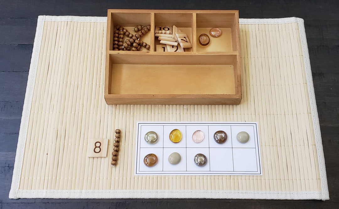 Montessori Math Activity Set: Wooden Bead Bars, 1-10 Practice - Etsy