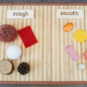 Rough/smooth Sorting Set, Montessori Object Classification, Gift for ...