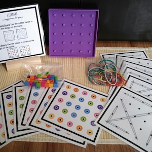 Kids' Busy Bag Set: Math Games, Fine Motor Skills - Etsy