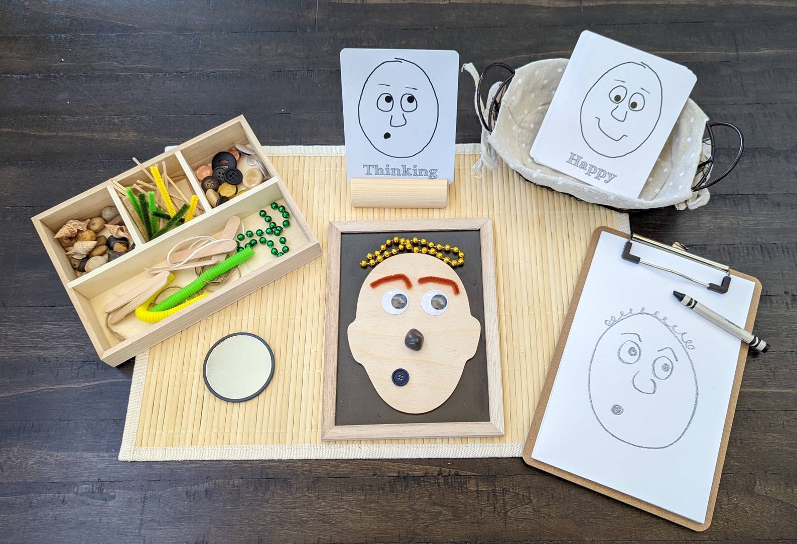 Loose Parts Feelings/emotions Activity Set Fine Motor Skills - Etsy ...