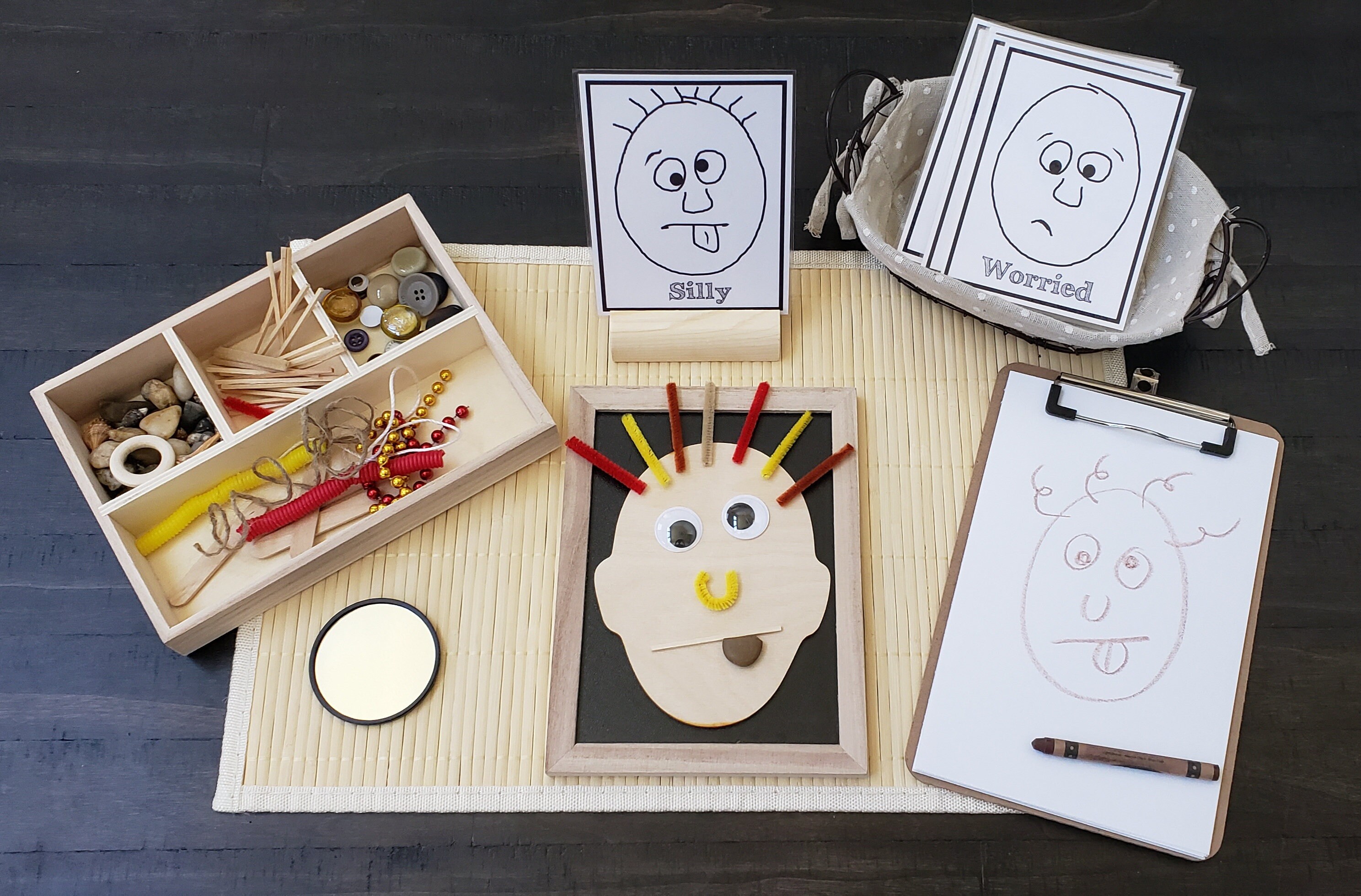 Loose Parts Feelings/emotions Activity Set Fine Motor Skills | Etsy