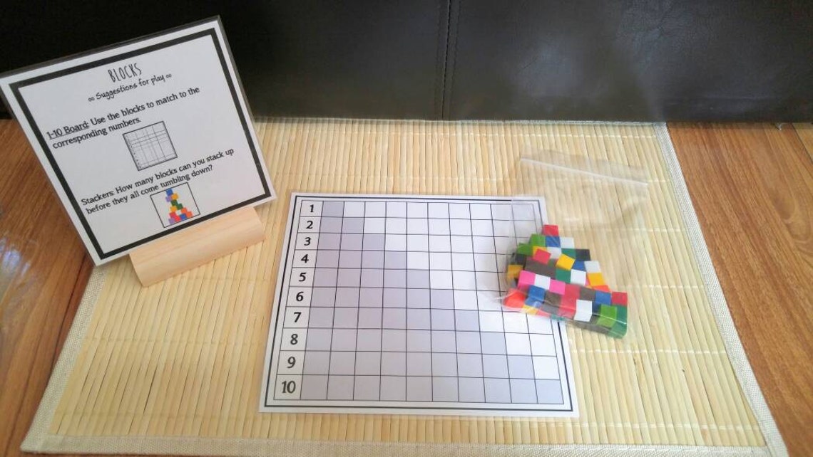 2 in 1 Blocks Busy Bag Math Busy Bag Game for Kids Fine - Etsy