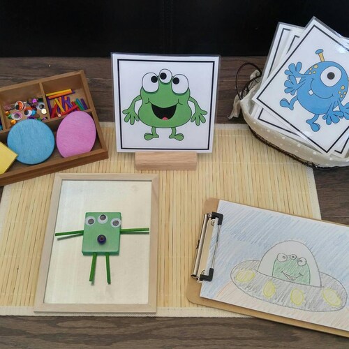Loose Parts Monster/alien Exploration Fine Motor Skills Gift - Etsy