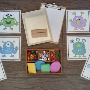 Loose Parts Monster/alien Exploration, Fine Motor Skills, Gift for Kids ...