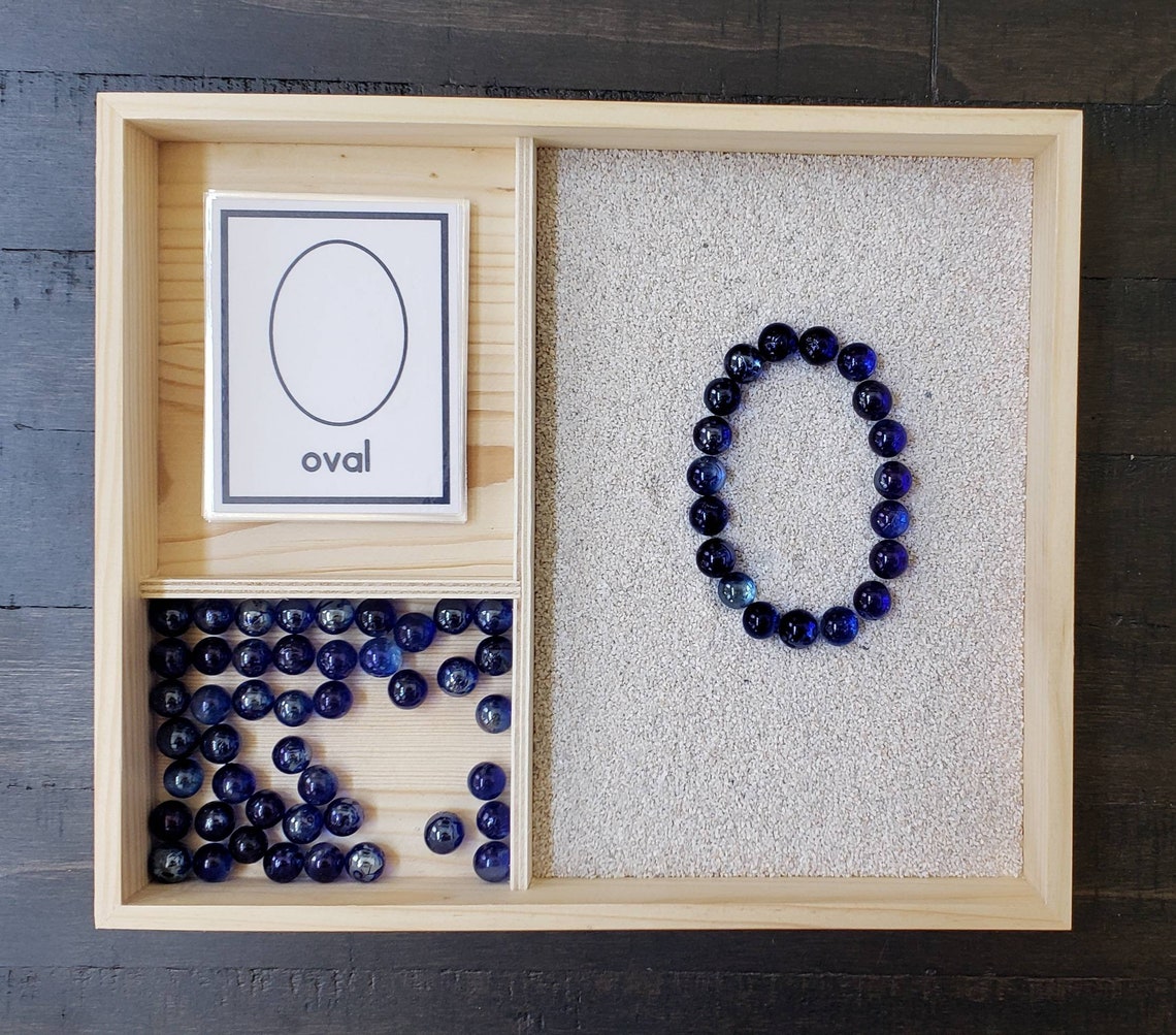 Shapes Sand Tray Fine Motor Skills Gift for Kids Montessori | Etsy