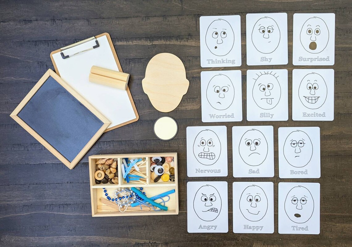 Loose Parts Feelings/emotions Activity Set Fine Motor Skills - Etsy ...