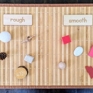 Rough/smooth Sorting Set, Montessori Object Classification, Gift for ...
