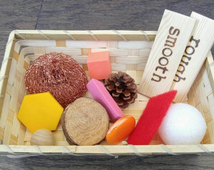 Rough/smooth Sorting Set, Montessori Object Classification, Gift for ...