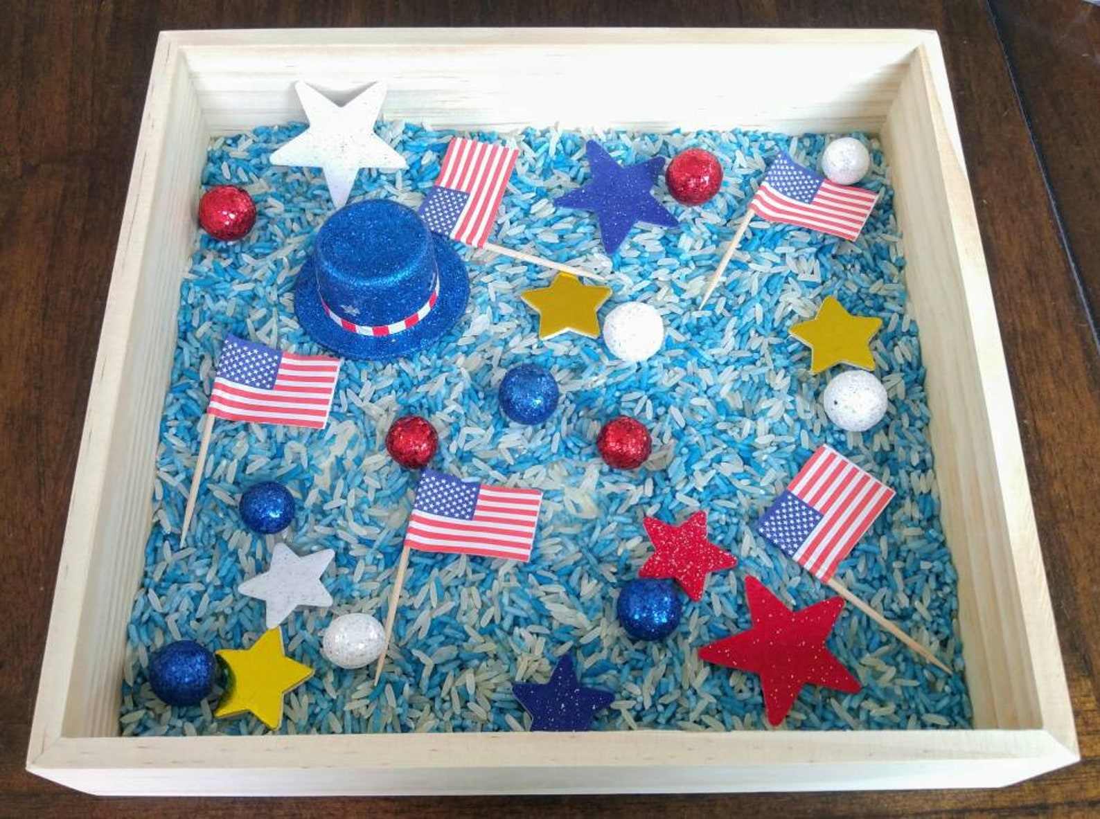 4th of July Sensory Box: Montessori Fine Motor Skills Toy - Etsy Canada