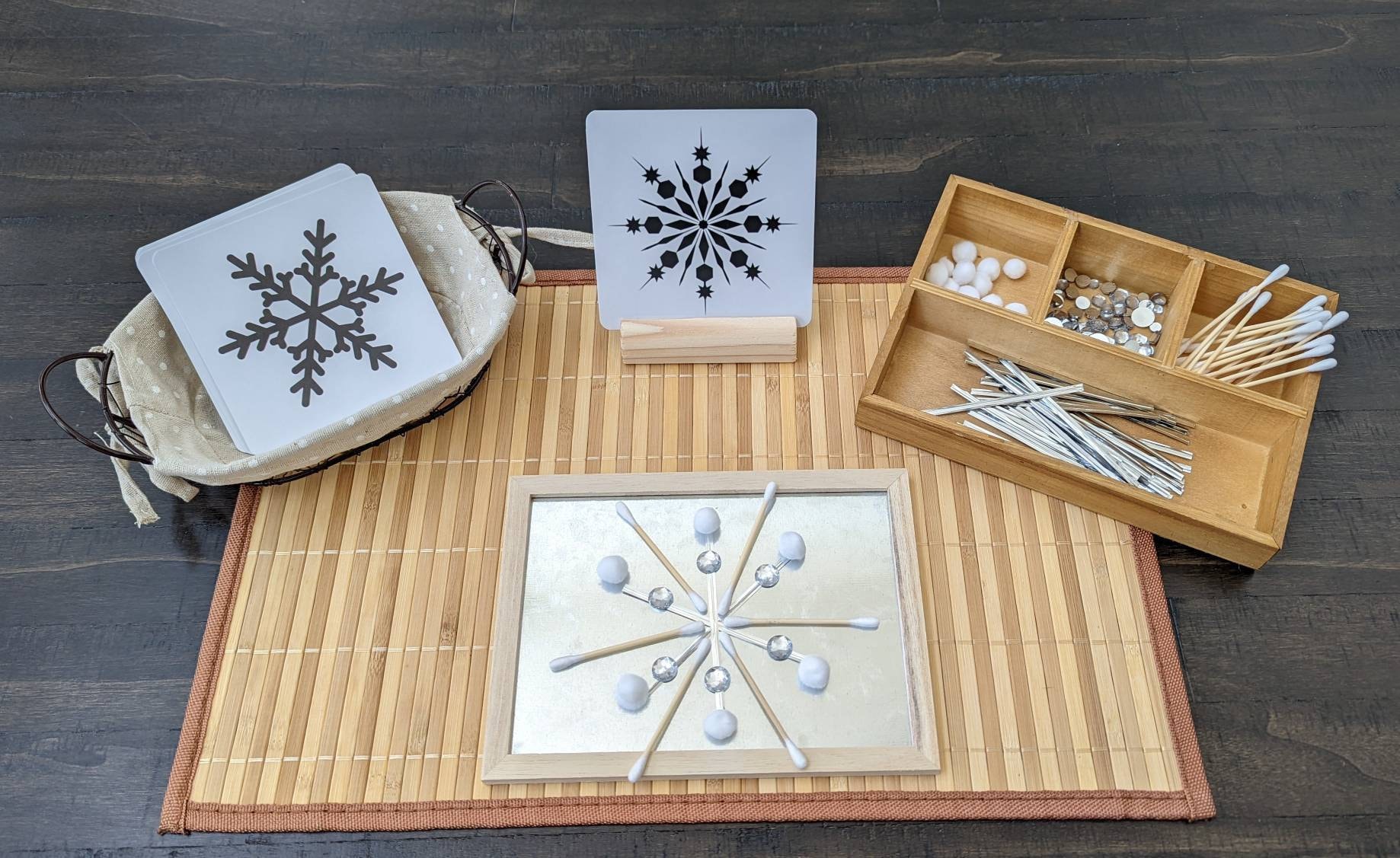 Loose Parts Snowflake Exploration Build a Snowflake Fine - Etsy UK