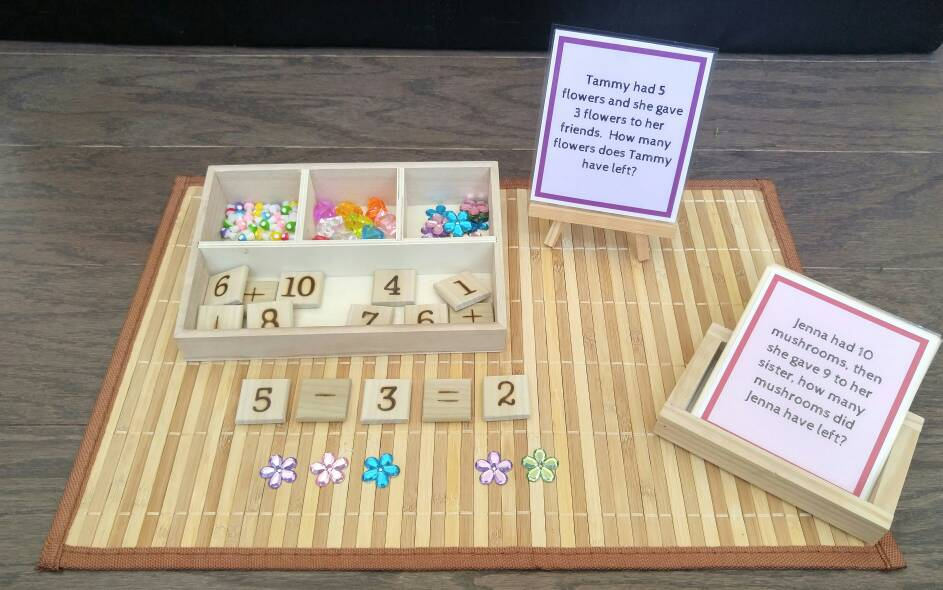 Montessori Math Activity Set: Addition & Subtraction Practice - Etsy
