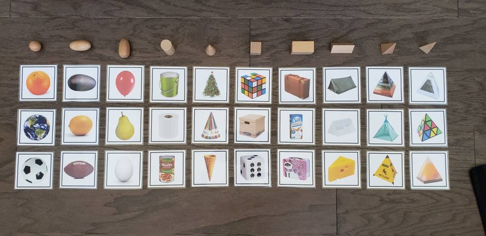 Geometric Solids Matching, Fine Motor Skills, Kids Gift, Montessori ...