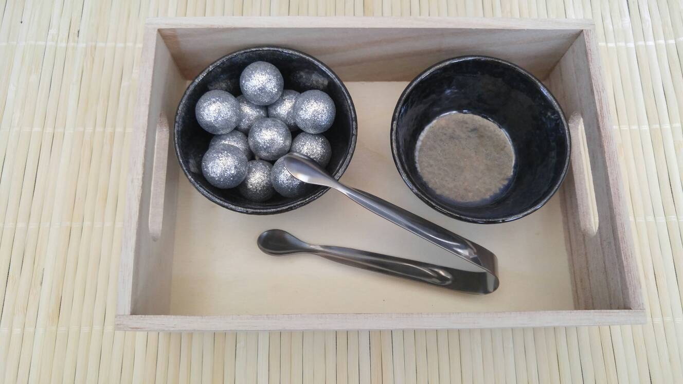 Tonging Activity Fine Motor Skills Montessori Work for Kids - Etsy ...