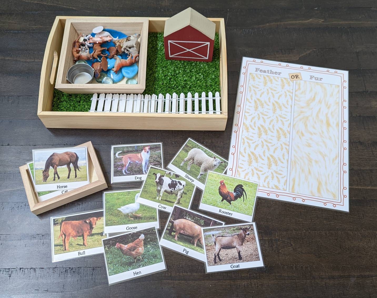 Farm Activity Kit 3 Activities in 1 Farm Sensory Tray Fine - Etsy