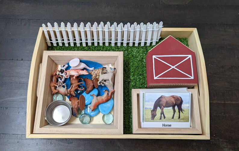 Farm Activity Kit 3 Activities in 1 Farm Sensory Tray Fine - Etsy