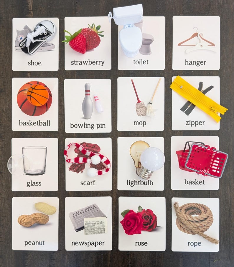 Object Picture Matching Game (#4) L Language Development Activity L ...