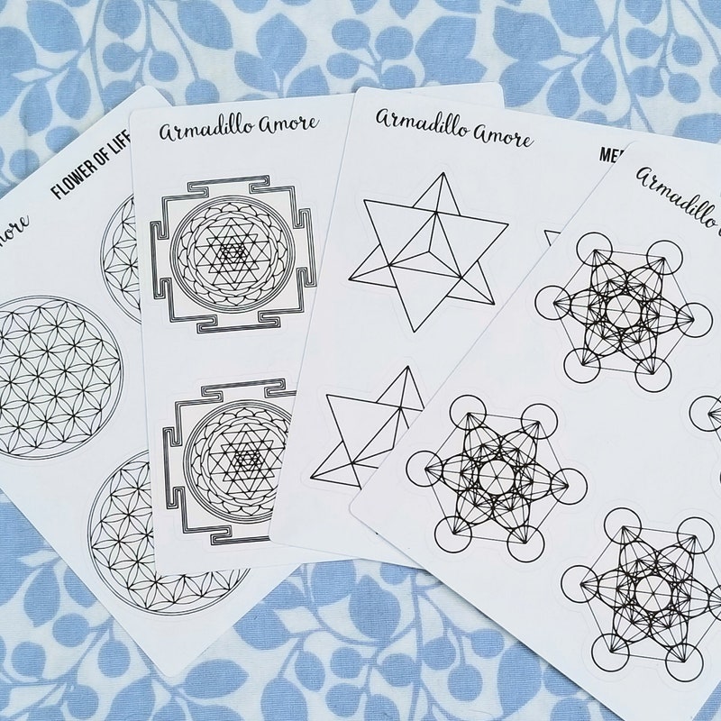 Sacred Geometry Sticker - Etsy
