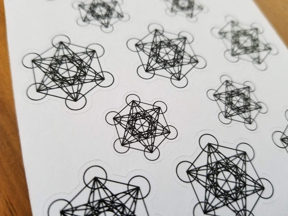 Metatron's Cube Stickers New Age Sacred Geometry 556 | Etsy