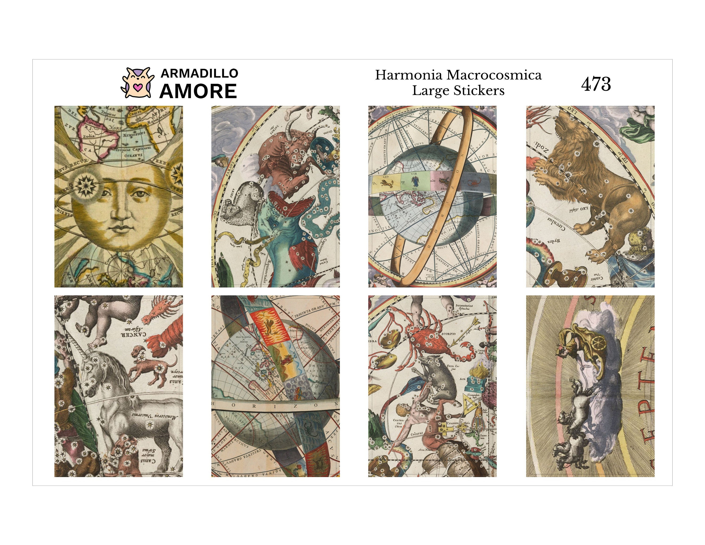 Celestial Collection Full Box Stickers Matte Premium - Etsy