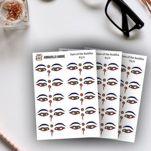 Buddha Eyes Stickers Eyes of Wisdom Buddhism Buddhist | Etsy