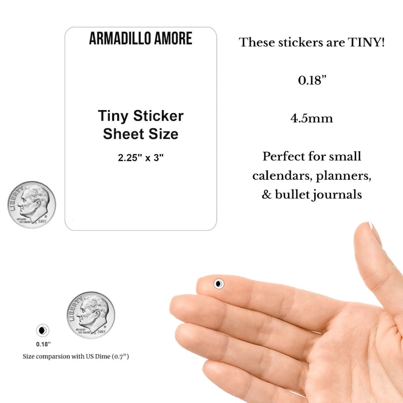 Tiny Element Glyph Stickers - 0.18 Inch Tiny Stickers for Astrology ...
