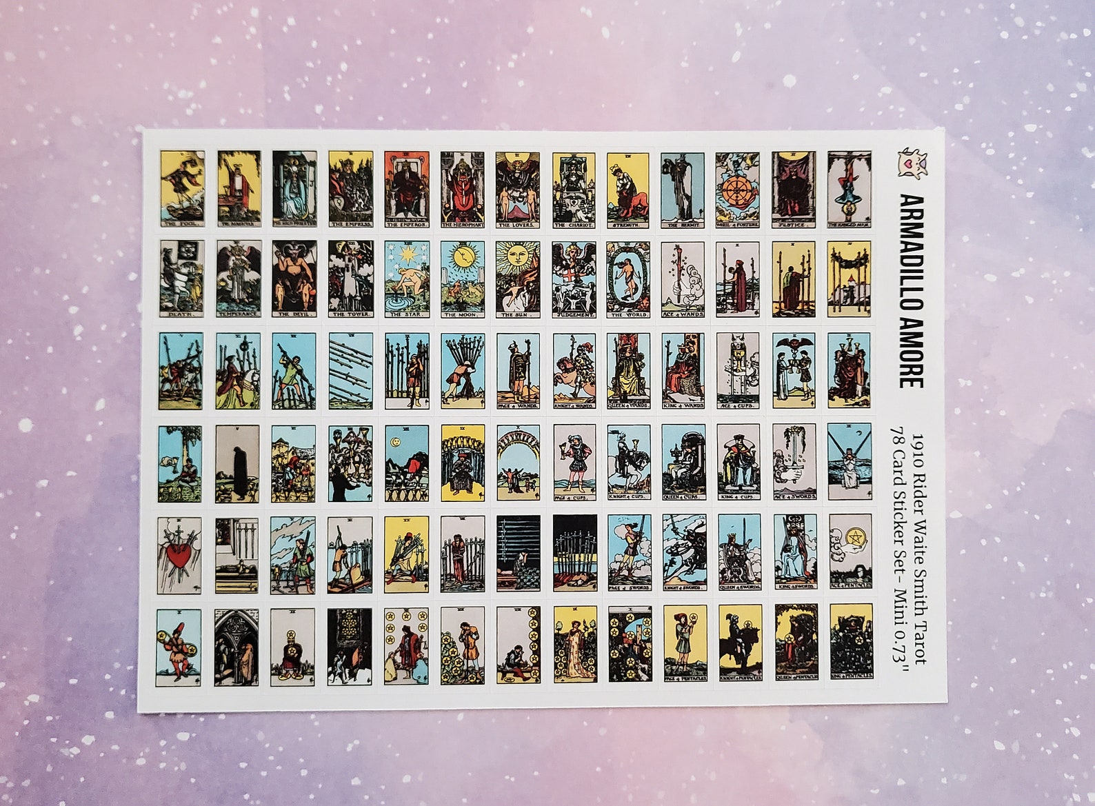 Mini Tarot Stickers 0.73 Inch Full Deck Tarot Journal - Etsy