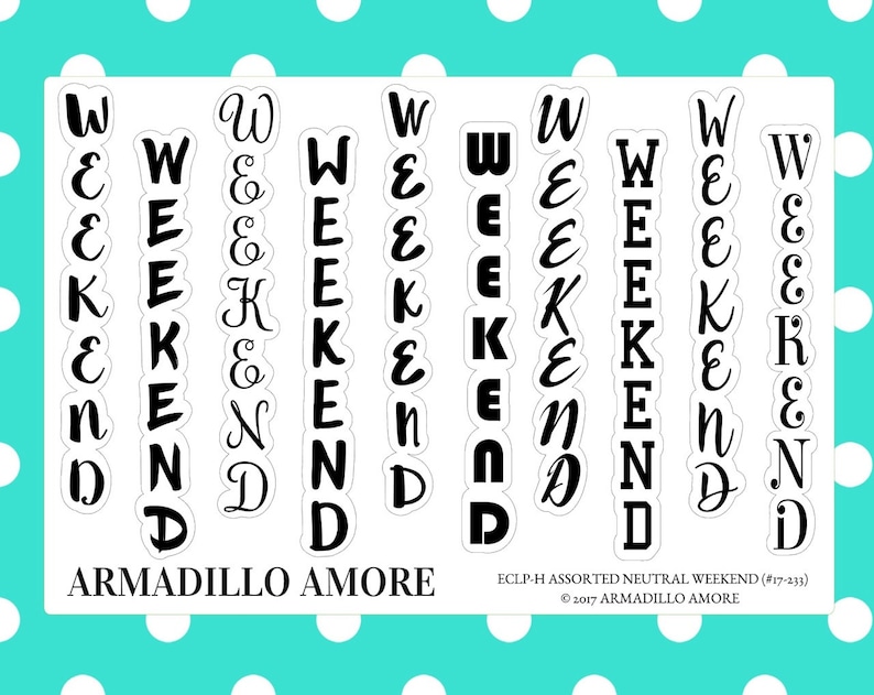ECLP Horizontal Weekend Banners - Weekend Sticker, EC Horizontal ...