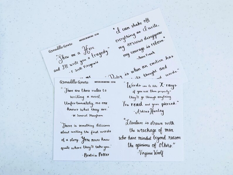 Writers on Writing Quote Stickers 2 Sheet Set NaNoWriMo | Etsy
