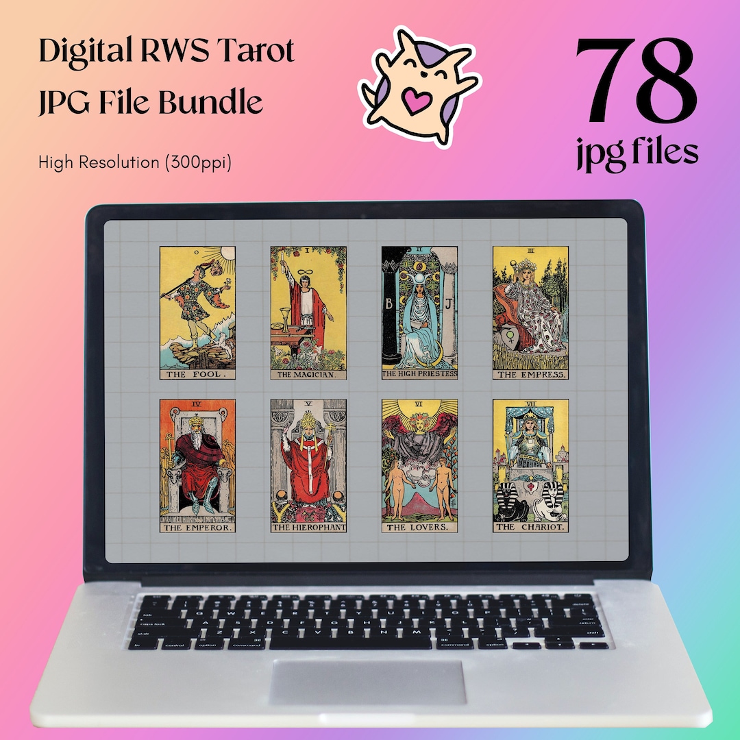 Tarot JPG Files, Digital Tarot Deck, High Resolution Tarot for Tarot ...